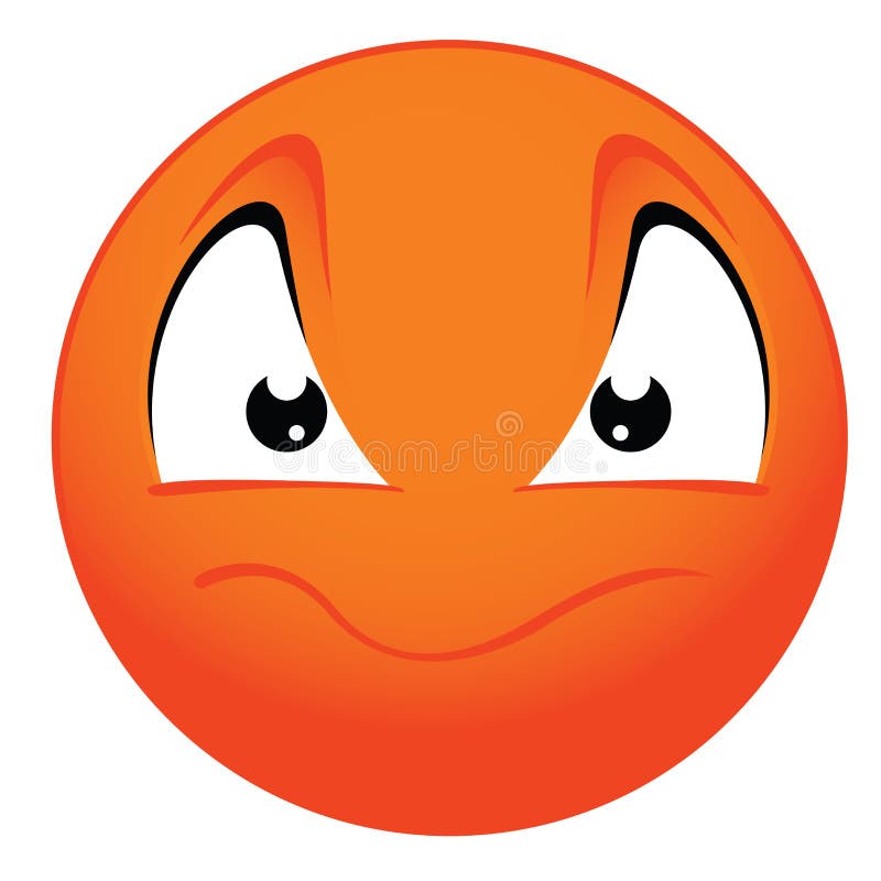 Angry face sticker stock illustration. Illustration of person - 141938091