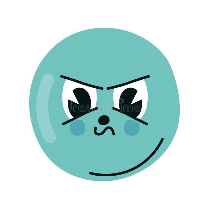 Angry face design stock vector. Illustration of aggression - 231043437