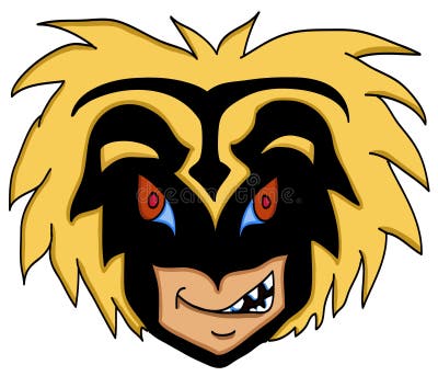 Angry face with mask stock vector. Illustration of cosmetics - 21960199