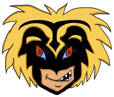 Angry face with mask stock vector. Illustration of cosmetics - 21960199