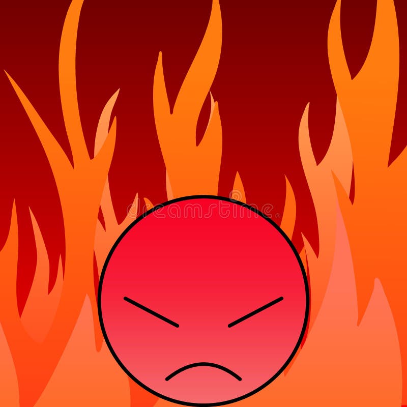 Fire Ball Angry Cartoon Face Stock Illustrations – 124 Fire Ball Angry ...