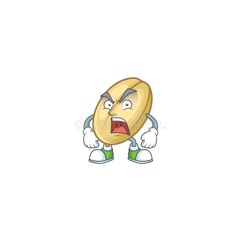 Angry Bean stock vector. Illustration of character, grunge - 22217963