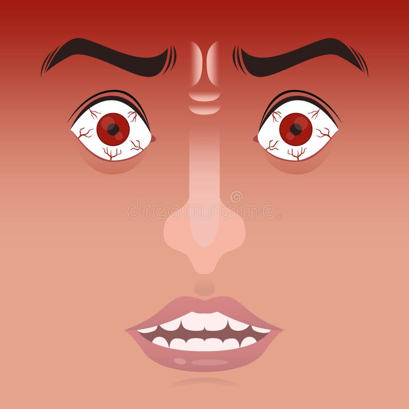 Angry face stock vector. Illustration of avatar, person - 57455656