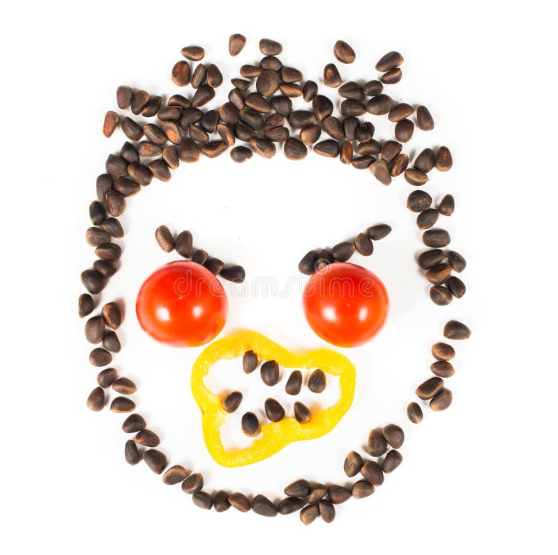 Angry food face stock image. Image of face, traits, angry - 100655415