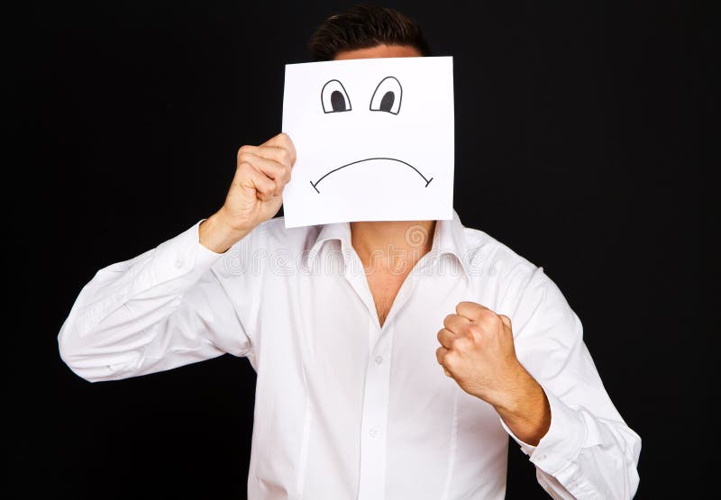 Sad face stock image. Image of concept, face, dissatisfaction - 16089097
