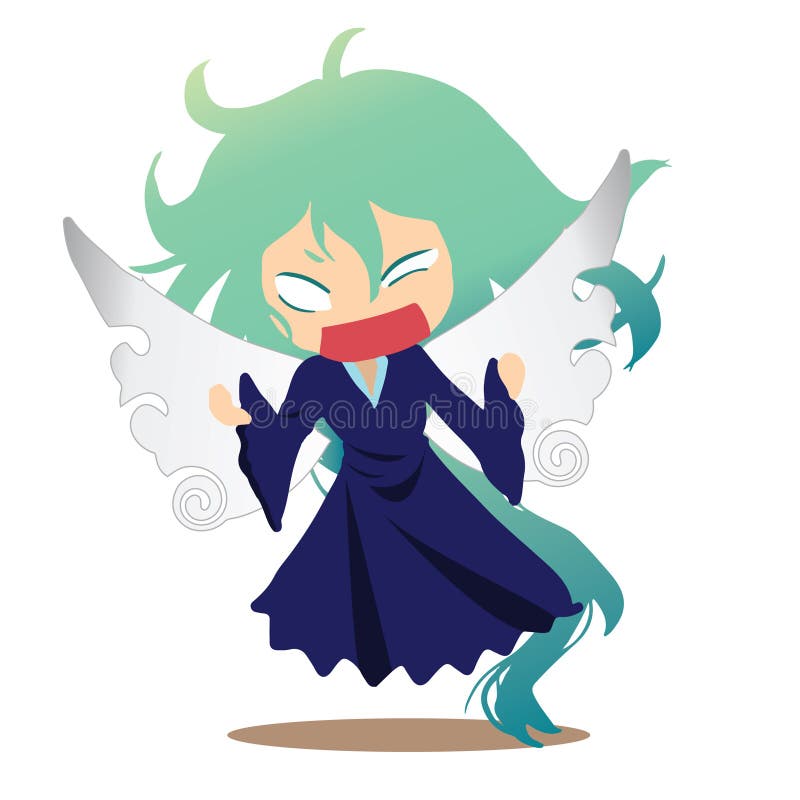 Angry Fairy. Vector Illustration Decorative Design Stock Vector ...