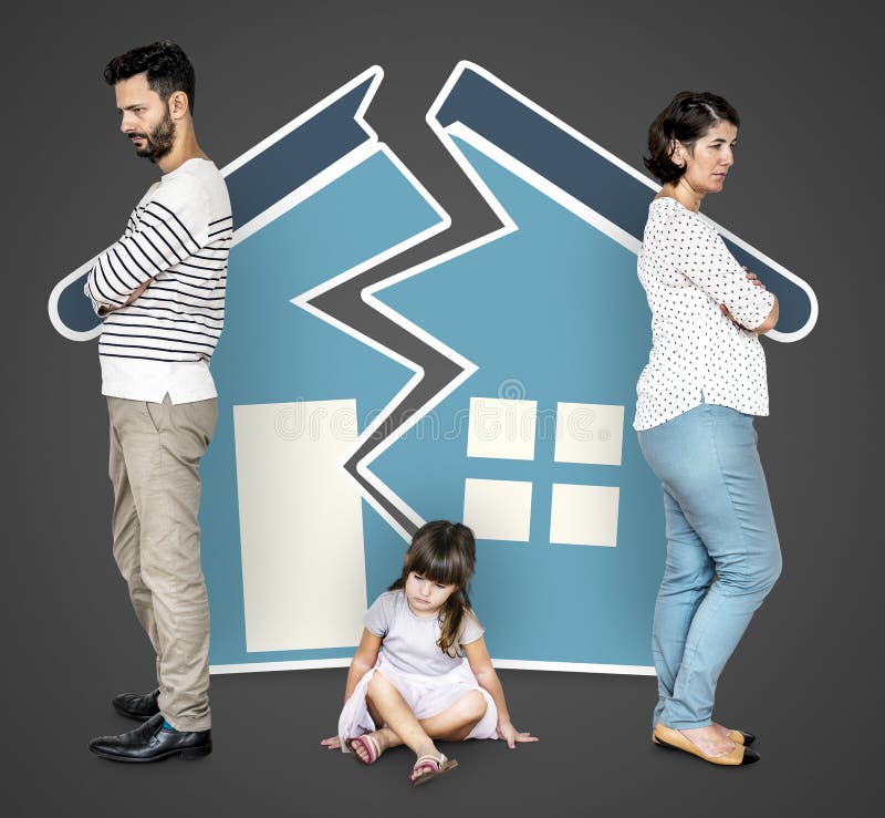 Family Getting a Christmas Tree Stock Photo - Image of family ...