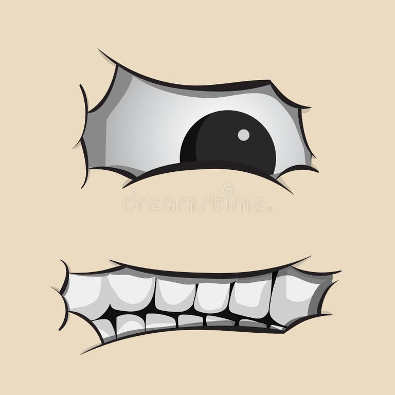 Angry fat face stock vector. Illustration of emote, mouth - 59719082