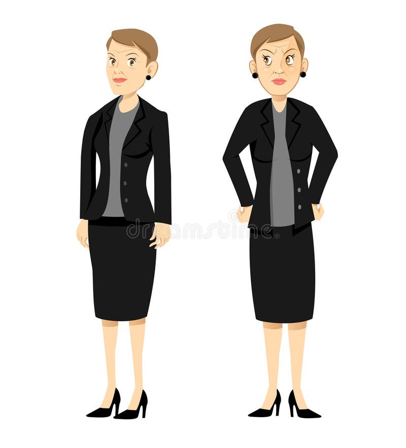 Angry female boss stock vector. Illustration of angry - 31670461