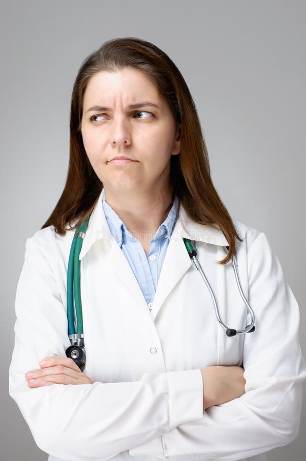 Angry female doctor stock photo. Image of desperate - 103455000