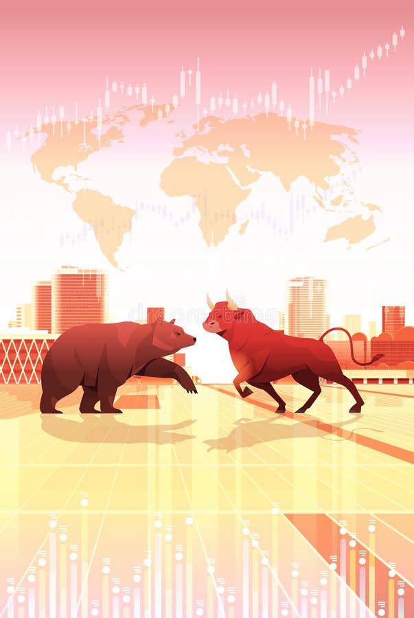 Angry Fighting Bull and Bear in Attacking Pose Dangerous Mammal Animals ... Angry Fighting Bull and Bear in Attacking Pose Dangerous Mammal Animals ...