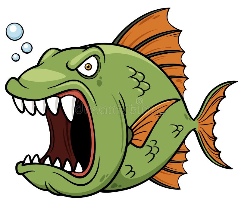 Angry Fish Vector Clipart Eps Images Angry Fish Clip Art Vector ...