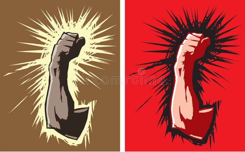 Angry fist stock vector. Illustration of striking, muscular - 21428161