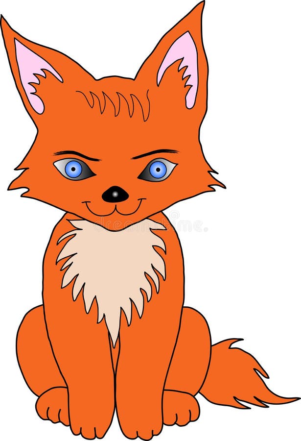 Angry foxes. stock vector. Illustration of eyes, clipart - 49340229