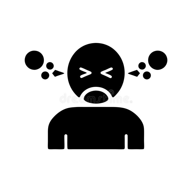 Angry Frustrated Face Vector for Stress Management and Communication ...