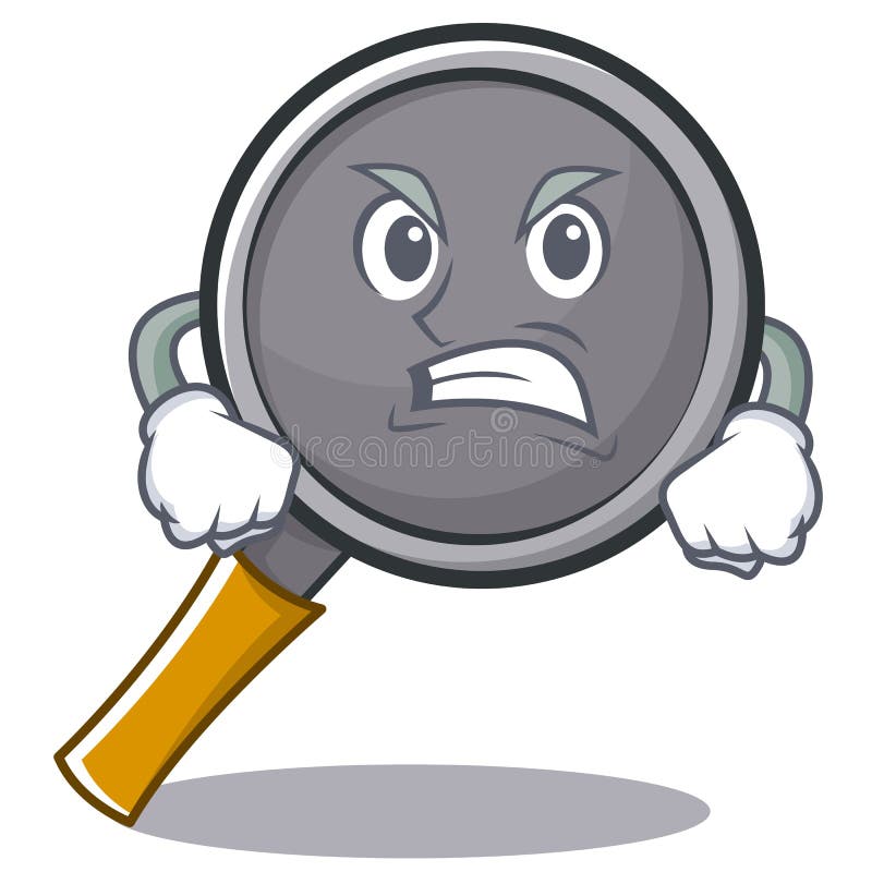 Angry Frying Pan Cartoon Character Stock Vector - Illustration of funny ...