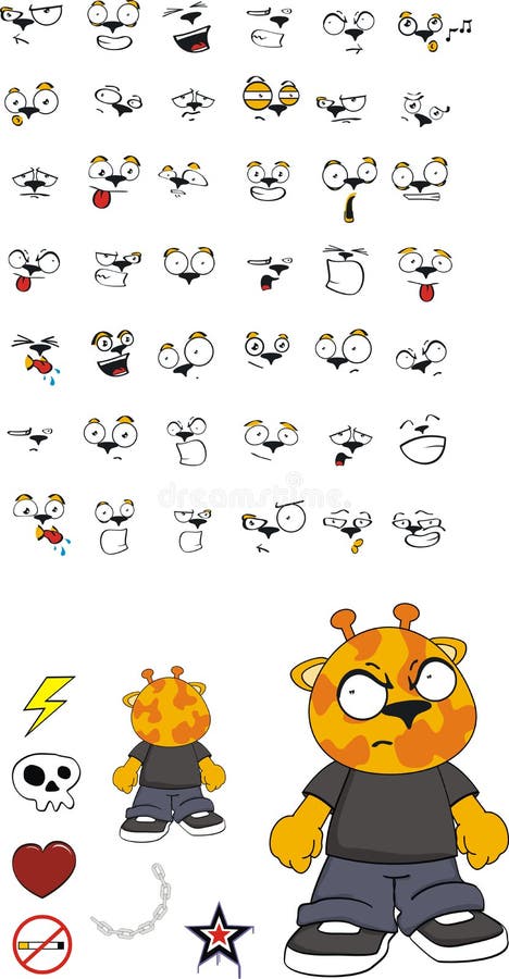 Angry Giraffe Cartoon Stock Illustrations – 276 Angry Giraffe Cartoon ...