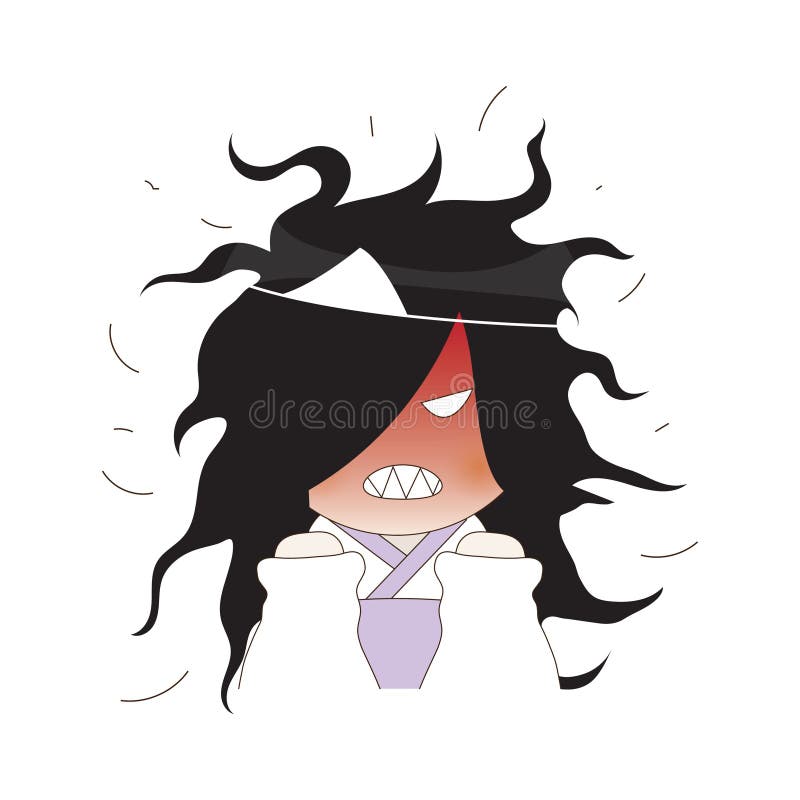 Angry Ghost. Vector Illustration Decorative Background Design Stock ...