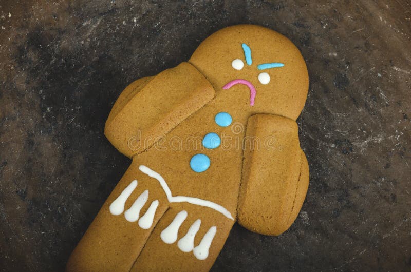 Scared Gingerbread Man