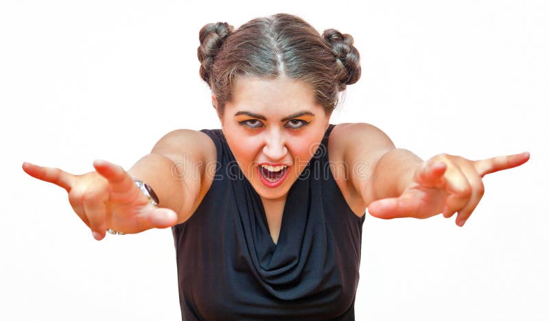 Girl Facing Forward Angry Stock Photos - Free & Royalty-Free Stock ...