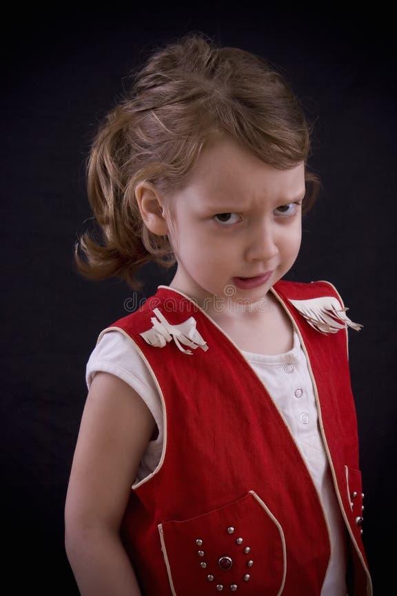 Angry Girl stock photo. Image of imagination, brat, tantrum - 2496502