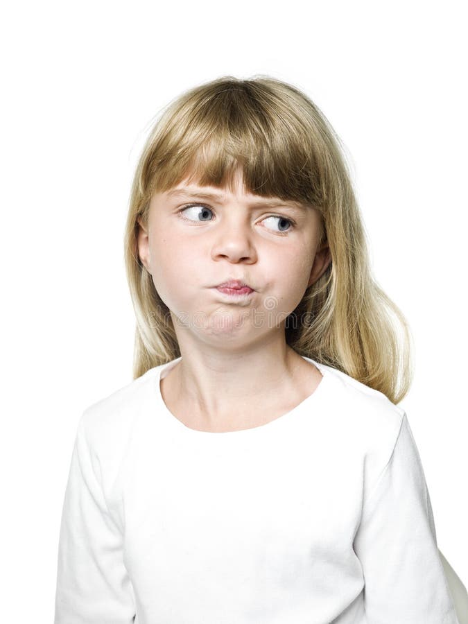 Angry Girl stock photo. Image of expression, hair, human - 28062568