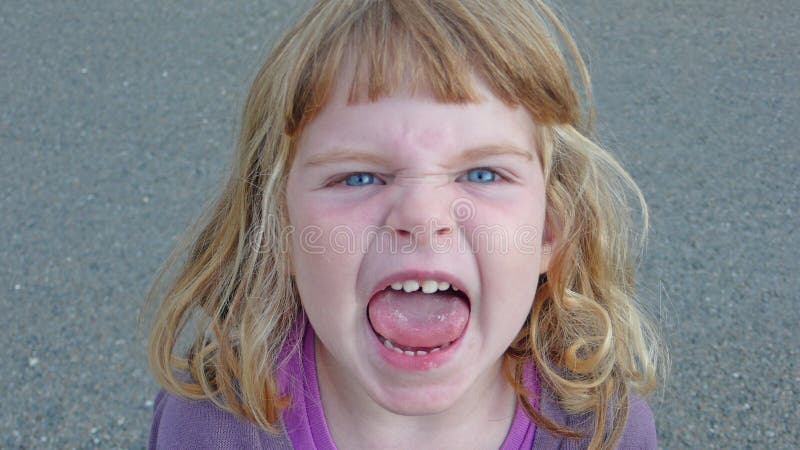 Angry girl stock photo. Image of stress, blond, anger - 76284354