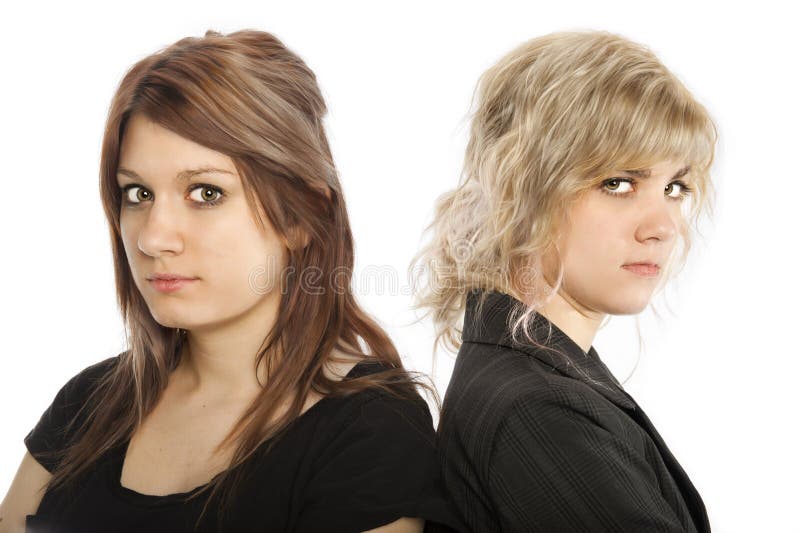 Angry girls stock image. Image of close, unhappy, attractive - 18920017