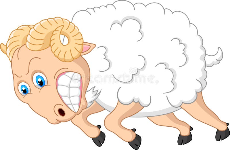 Angry goat cartoon stock vector. Illustration of ancient - 41672633