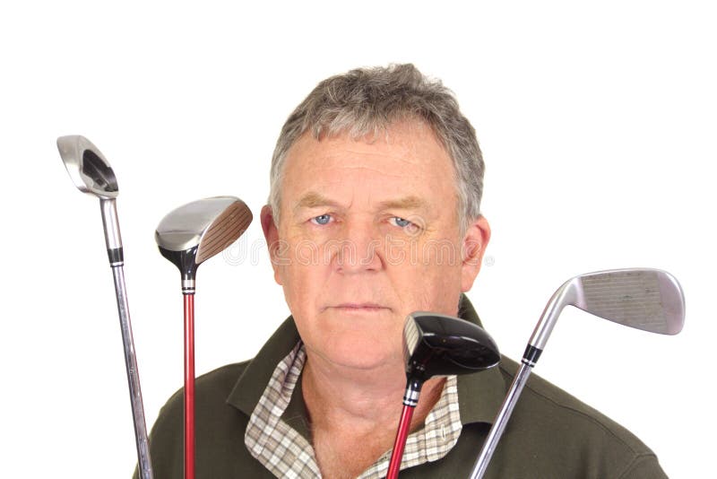Angry Golfer stock photo. Image of looking, wealthy, wood - 28559266