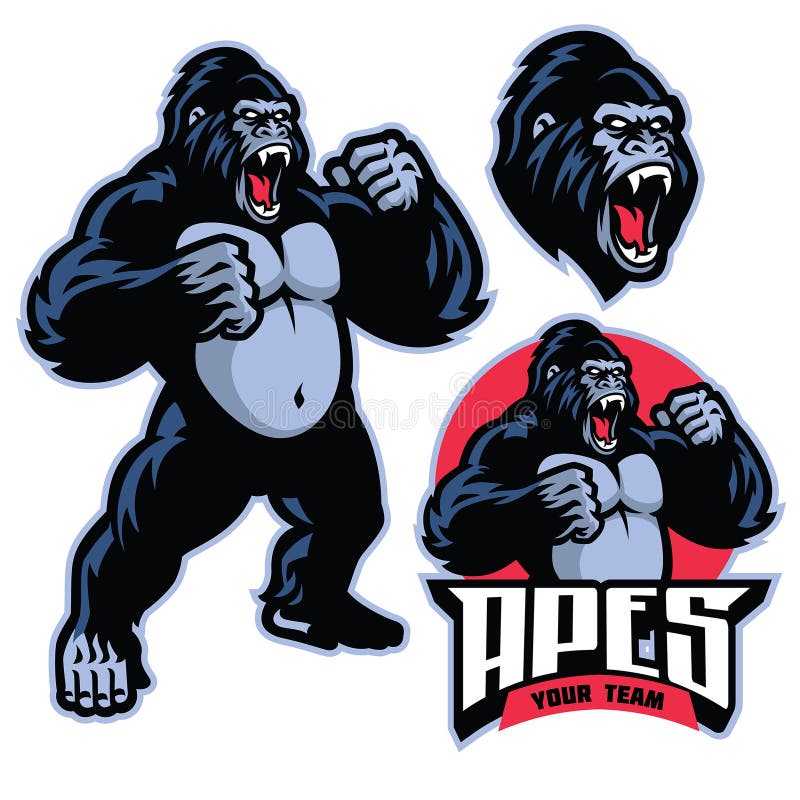 Aggressive Ape Stock Illustrations – 623 Aggressive Ape Stock ...