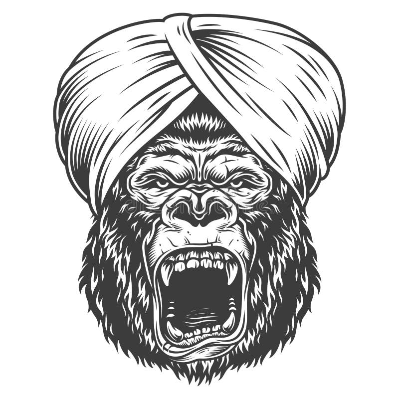 Monkey Turban Stock Illustrations – 62 Monkey Turban Stock ...