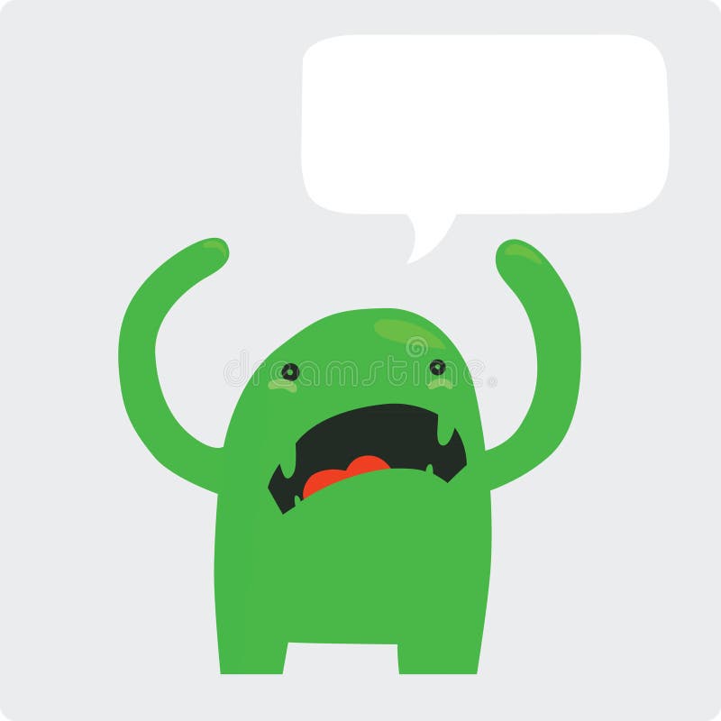 Angry Green Monster Crocodile Character Stock Vector - Illustration of ...