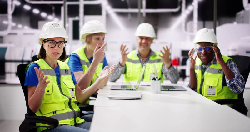 Angry Group in Video Conference Webinar Stock Image - Image of line ...