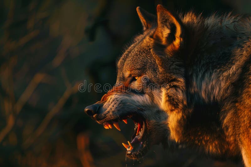 Wolf Head Side View Growling Wolf Logos Svg, Wolf Tattoo Svg, Png