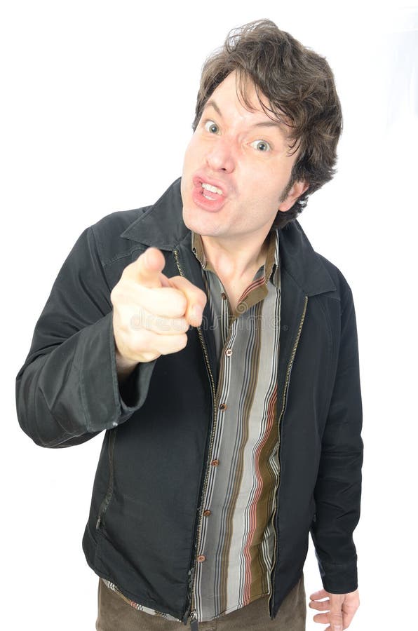 Angry Guy stock photo. Image of face, yell, fashion, gesturing - 19022860