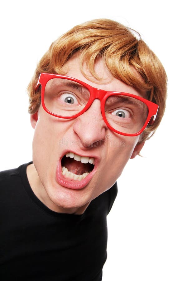 Mad Doctor Nerd stock image. Image of funny, coat, cute - 9229281