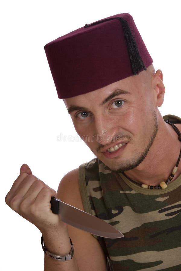 Angry guy with knife stock photo. Image of angry, creepy - 24557052