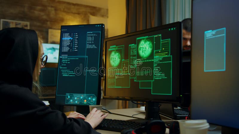 Angry Hacker Girl After A Failed Attempt To Hack The Government Stock ...