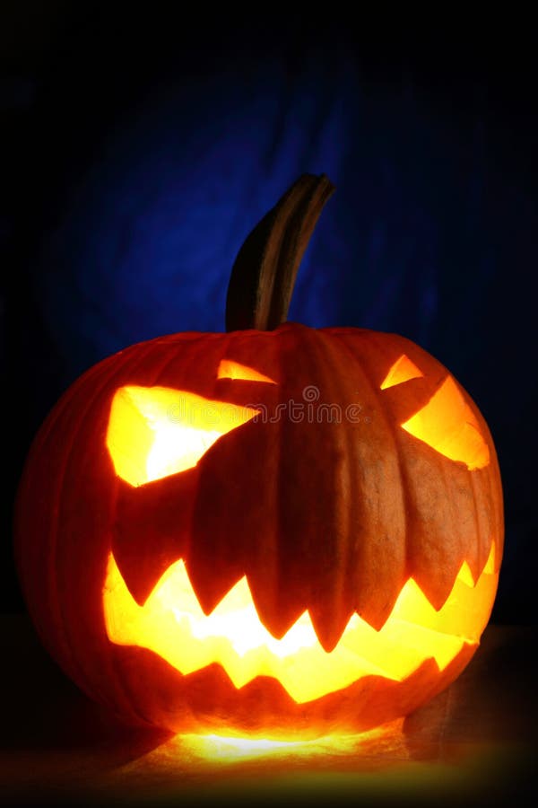 Angry halloween pumpkin stock image. Image of flame, angry - 34011865