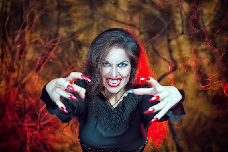 Angry halloween witch stock image. Image of costume, halloween - 33558961