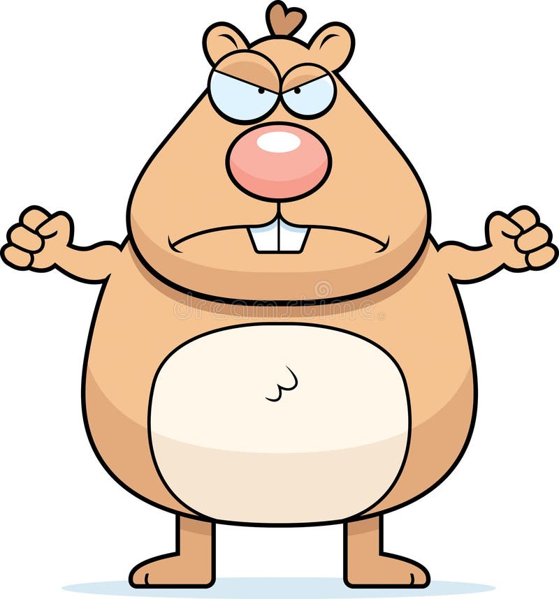 Angry Hamster stock vector. Illustration of animal, gerbil - 15715399