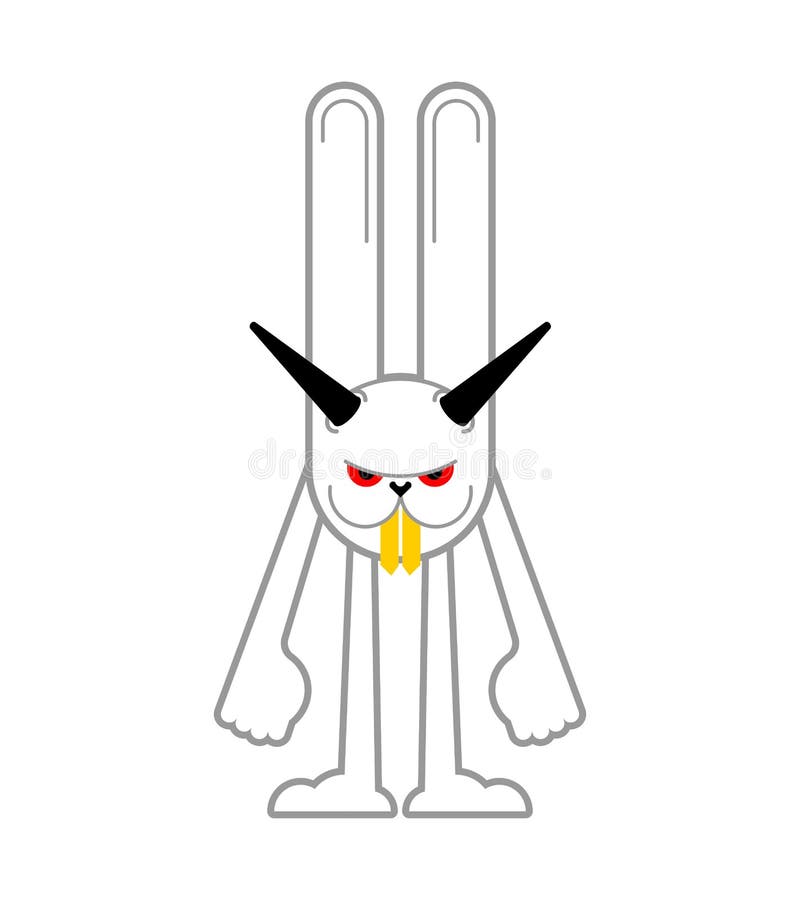 Crazy Bunny Rabbit stock vector. Illustration of cute - 4363614