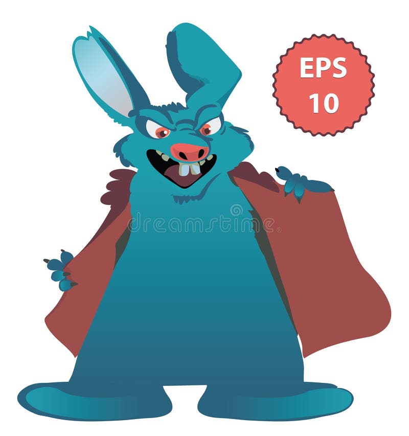 Angry Hare Pattern Seamless. Crazy Rabbit Background. Devil Bunny ...