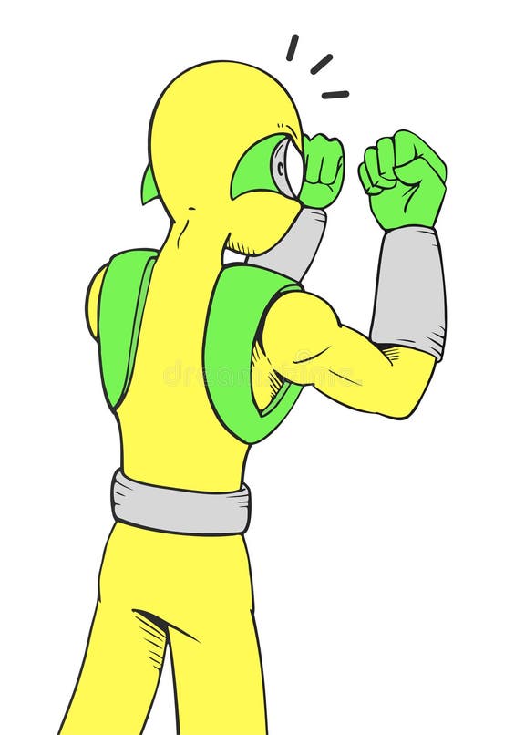 Angry hero draw stock vector. Illustration of clothes - 309082438