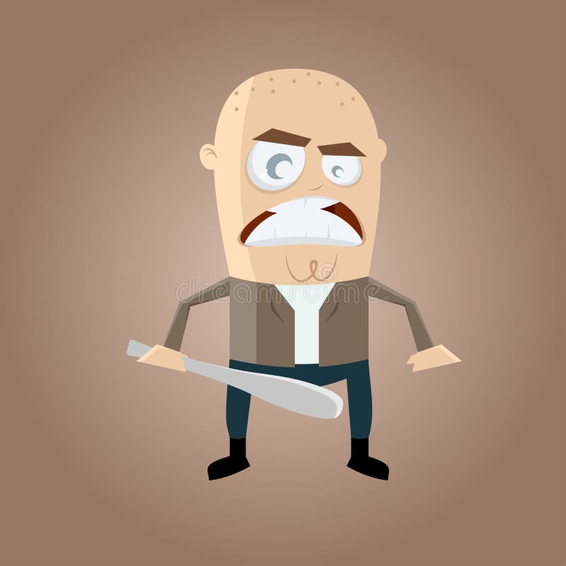 Angry hooligan cartoon stock vector. Illustration of humorous - 38976571