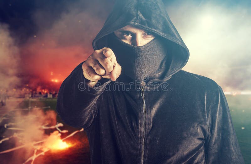 Angry hooligan stock photo. Image of anarchy, fearless - 63416060