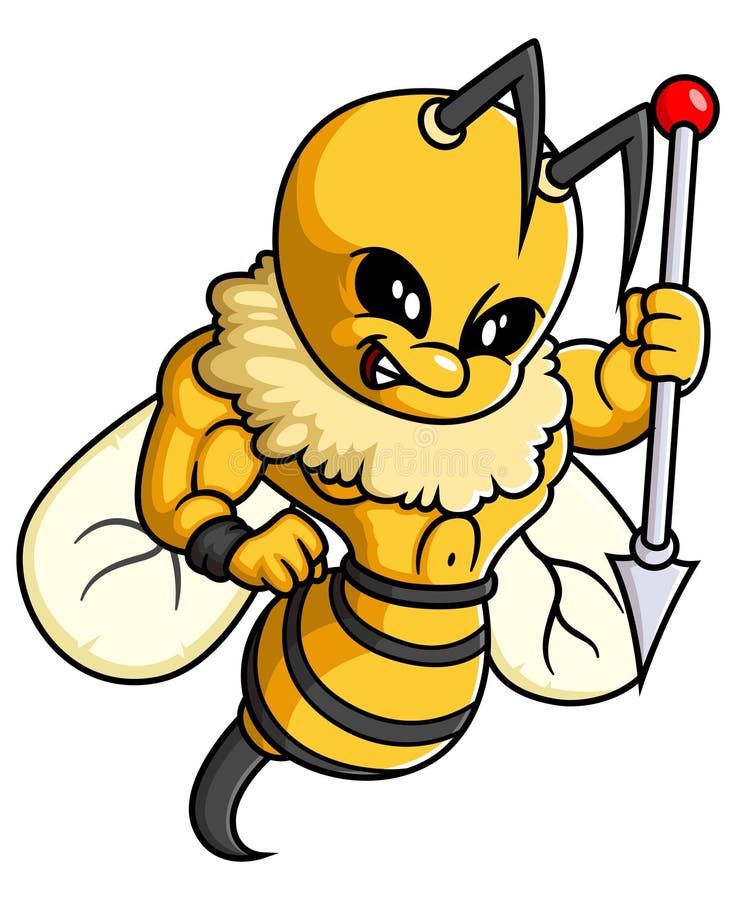 Angry Hornet, Wasp, or Bee Mascot Stock Vector - Illustration of ...