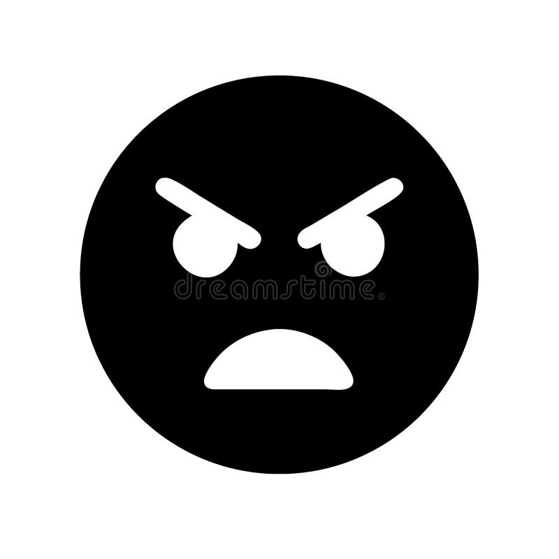 Angry icon stock illustration. Illustration of resentment - 381148602