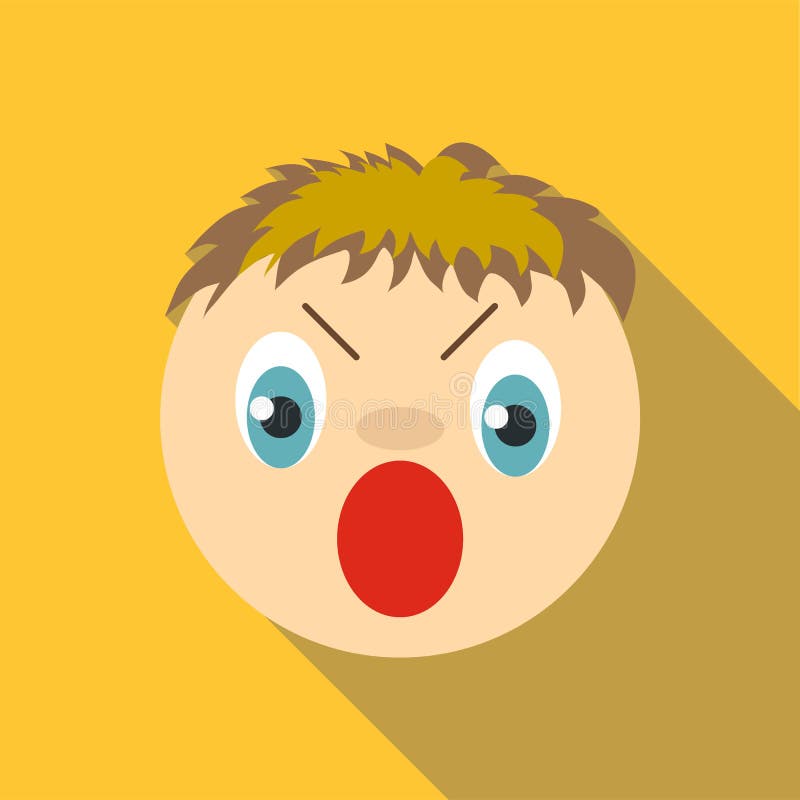 Red Rage Emoji Icon, Isometric Style Stock Vector - Illustration of ...